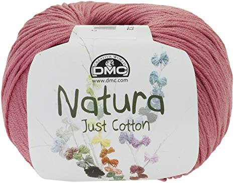 DMC NATURA PAMUČNI KONAC ZA PLETENJE 50g, 155 m, tamno roze boja