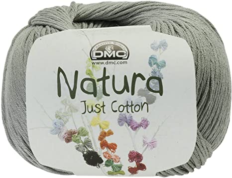 DMC NATURA PAMUČNI KONAC ZA PLETENJE 50g, 155 m, siva boja