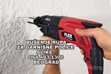 Busenje rupa u betonu,za tiplove,nosace,slike,pol