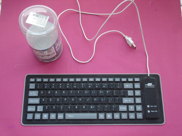 USB Flexible gumena US tastatura