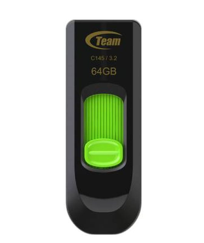 USB Flash 3.2 TeamGroup C145 TC145364GG01, green-black, 64GB