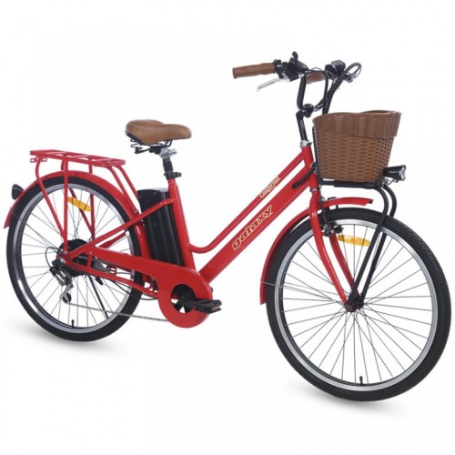 Električni bicikl California crveni 26 in