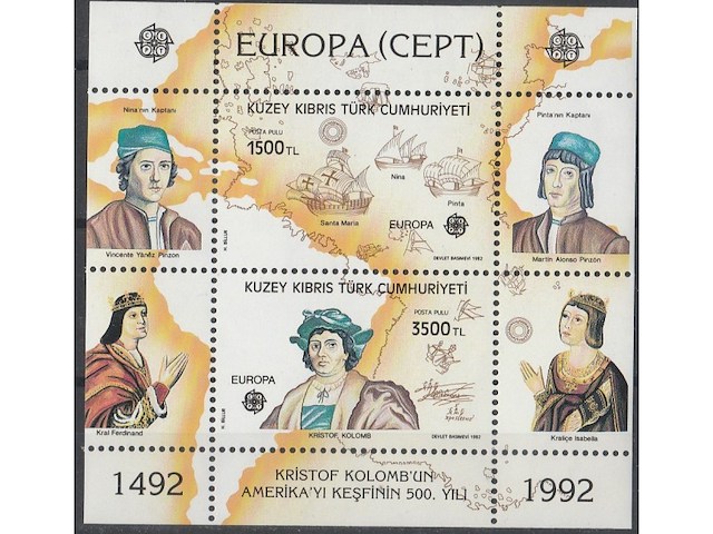 Europa CEPT - Turska 1992