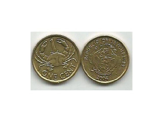 Seychelles 1 cent 2004. UNC