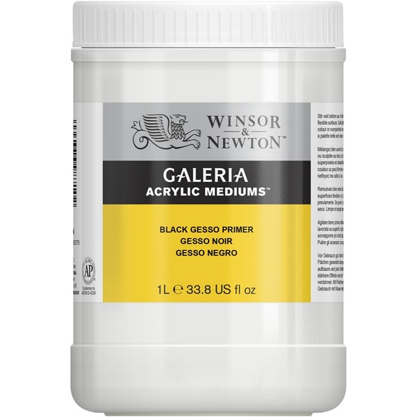 W&N Galeria W&N GALERIA ACRYLIC ADDITIVE 1L POT GESSO BLACK