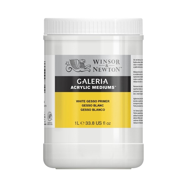 W&N Galeria W&N GALERIA ACRYLIC ADDITIVE 1L POT WHITE GESSO PRIMER