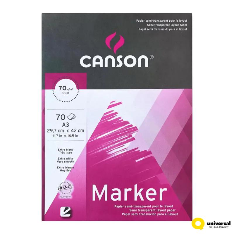 BLOK A3 70g 70 LISTA MARKER CANSON 2000297233