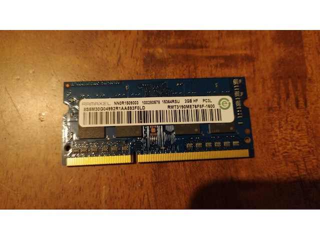 Ram memorija DDR3 Ramaxel 2GB , 1600Mhz low voltage BR2