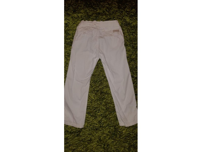 H&M bele lagane pantalone vel.116-122 (5-6 g) KAO NOVE!