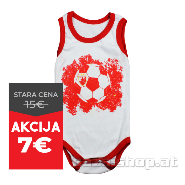 Baby bodi CZ bez rukava "FUDBAL"