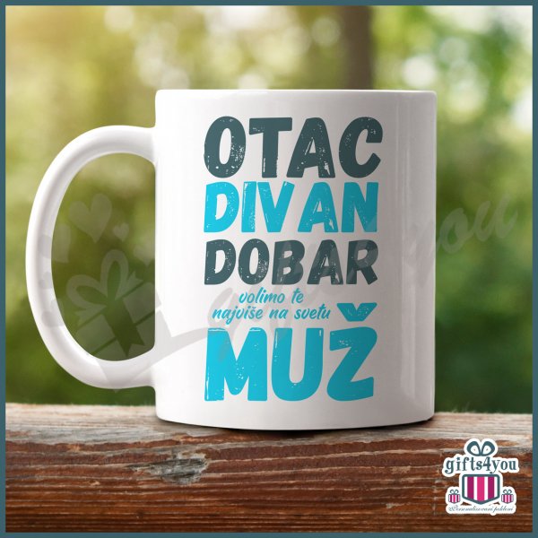 Otac divan dobar muž poklon šolja