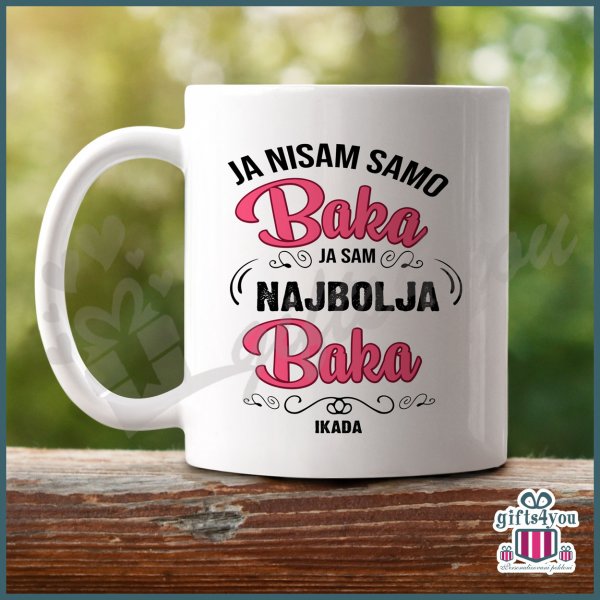 Ja sam najbolja baka ikada poklon šolja