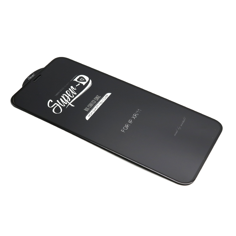 Folija za zastitu ekrana GLASS 11D za Iphone XR/11 SUPER D crna