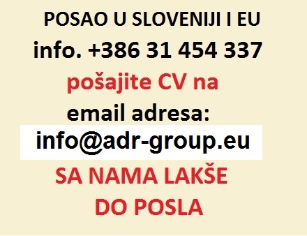 Tražimo vozača za posao u Sloveniji i EU