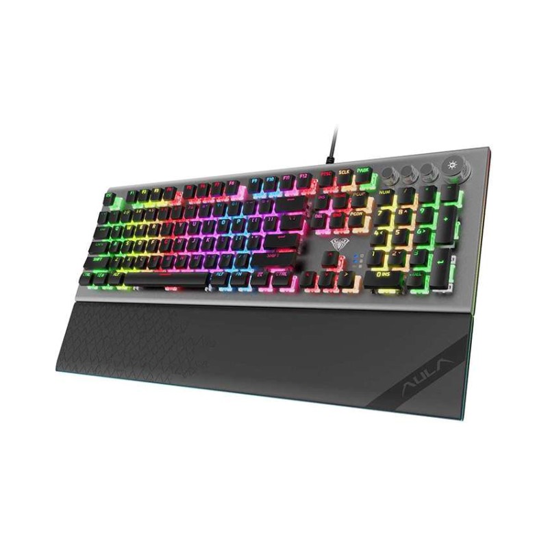 Tastatura Aula L2098 mehanička Crystal USB, RGB Backlight, LowProfile