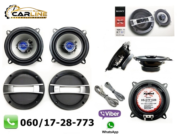 AUTO ZVUCNICI SONY 13CM 150W SET 2 KOMADA