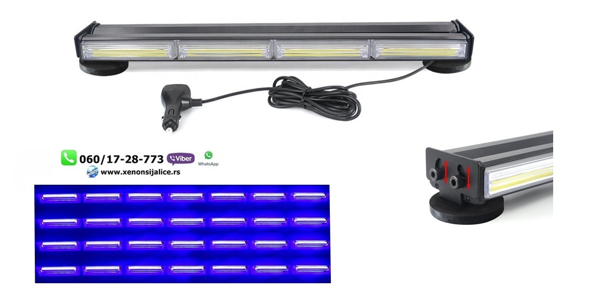 LED ROTACIJA NA MAGNET LED BAR PLAVA 60CM X 9CM