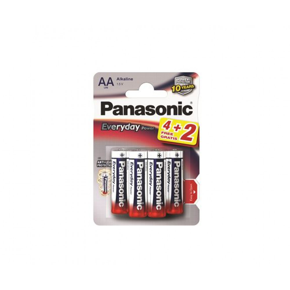 PANASONIC baterije LR6EPS/6BP -AA 6kom alkaline Everyday power