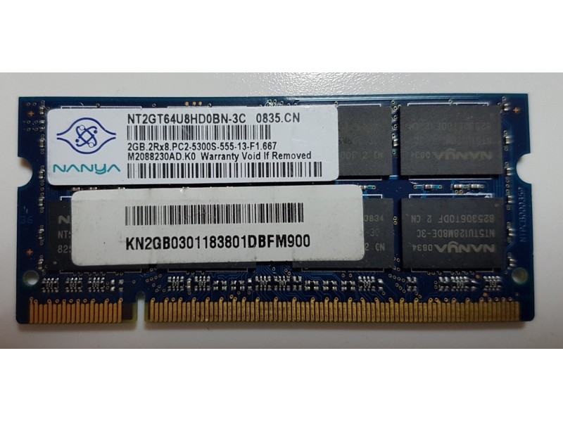 2GB (1x2) DDR2 Nanya 667MHz