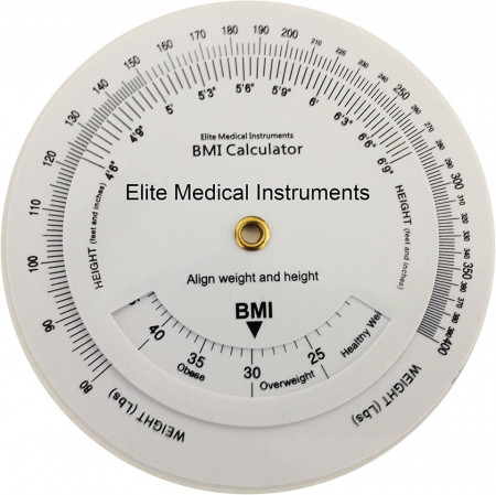 Kalkulator telesene tezin ,Elite Medical Instruments EMI BMI Wheel Calculator