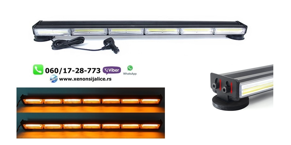 LED ROTACIJA NA MAGNET LED BAR ZUTA 90CM X 9CM