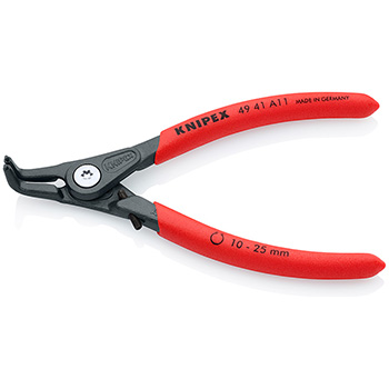 Knipex precizna klešta za spoljašnje sigurnosne prstenove sa graničnikom kriva 130mm 49 41 A11