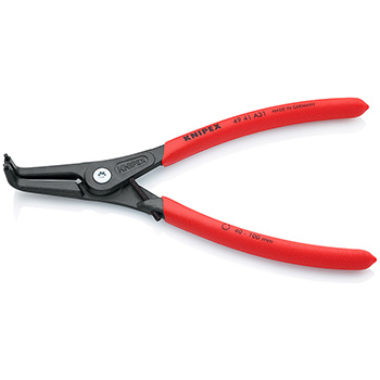 Knipex precizna klešta za spoljašnje sigurnosne prstenove sa graničnikom kriva 210mm 49 41 A31