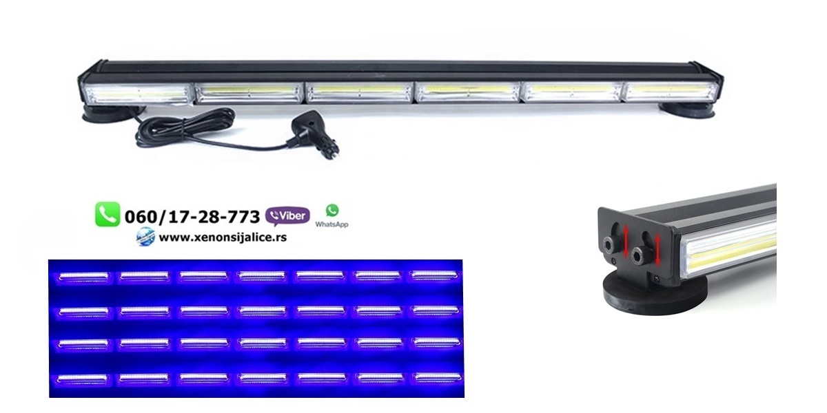 LED ROTACIJA NA MAGNET LED BAR PLAVA 90CM X 9CM