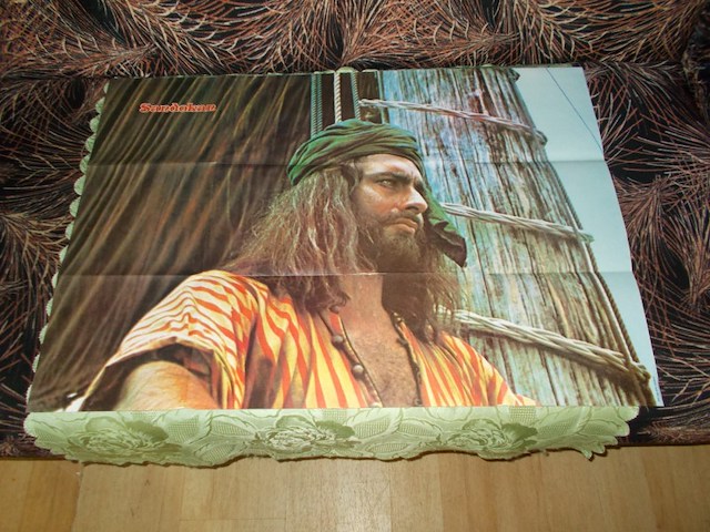 Sandokan - poster 80x57 cm - CGP Delo Ljubljana - NOVO