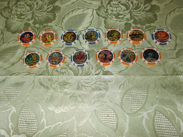 Garfield - kolekcija od 13 razlicitih tokena - zetona