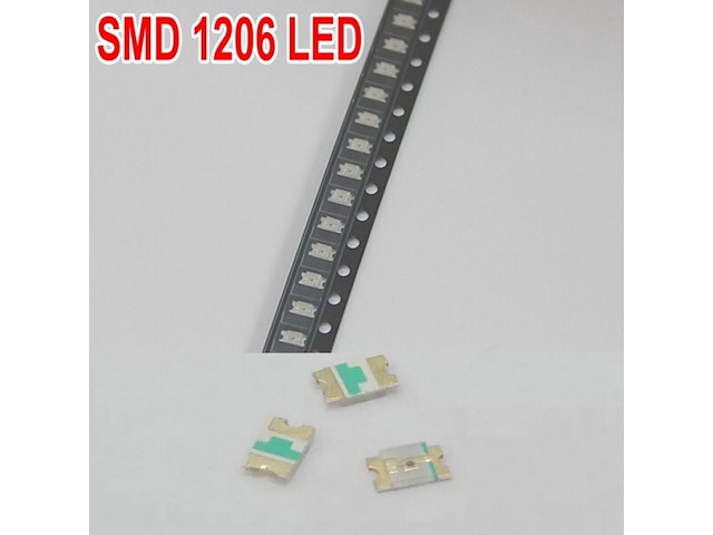 ♦  LED 1206 bela, crvena ili plava - 10 komada ♦