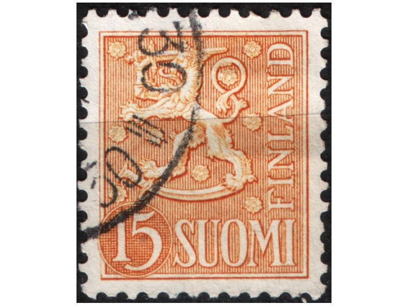 kt073n, 2. jan.1957. Suomi Mi458(-o-)1/3