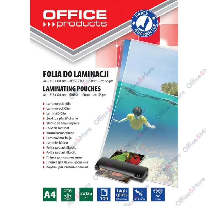 FOLIJA ZA PLASTIFIKACIJU A4/125mic PAK100-20325435