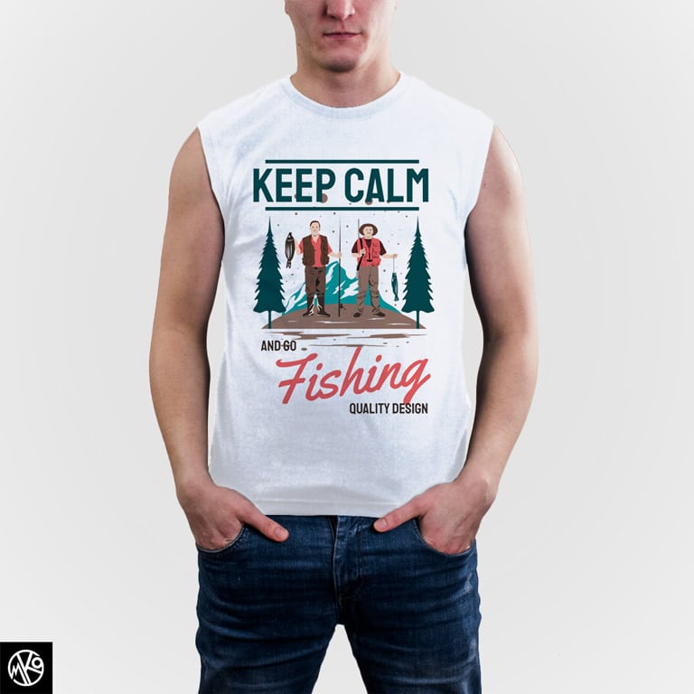 Keep Calm And Go Fishing majica