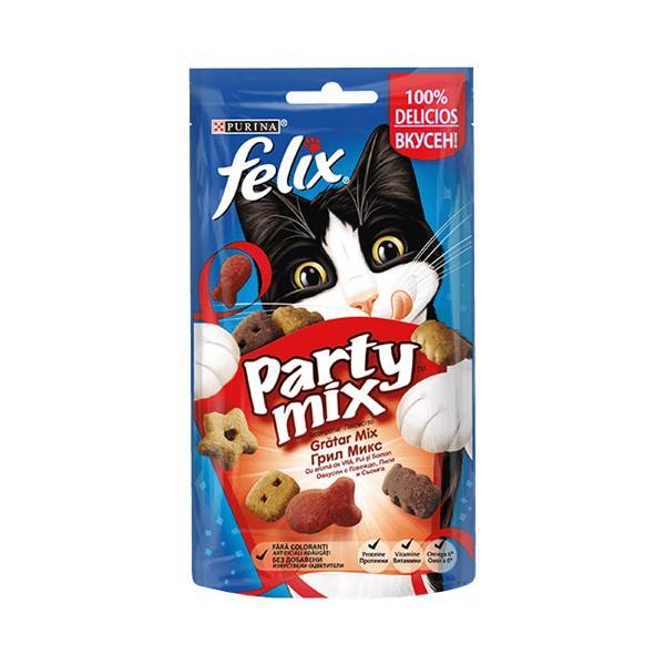 Purina Felix Party Mix Cat Mixed Grill - 60gr
