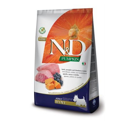 N&D Pumpkin Mini Adult Lamb&Blueberry 2,5kg