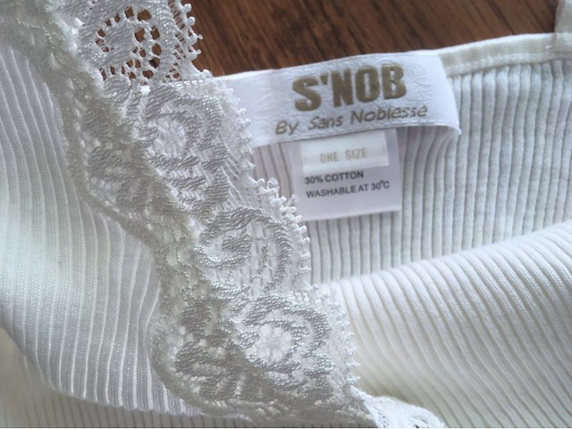 S`NOB by Sans Nobless bodi 70% svila 30% pamuk