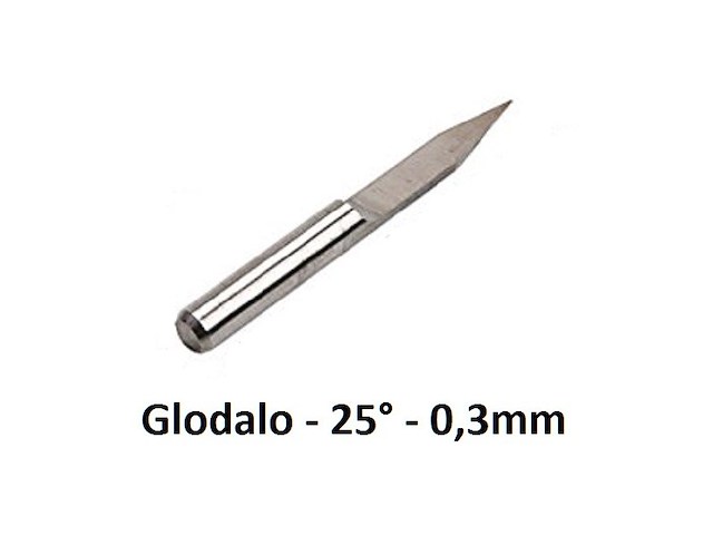 Karbidno glodalo za graviranje ugao 25 stepeni - 0,3mm