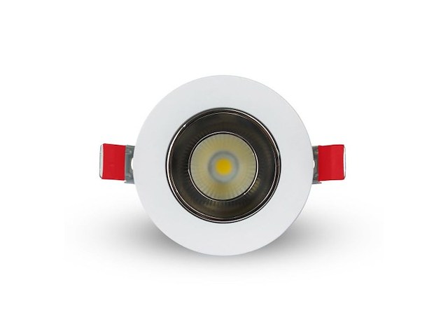 LED down light 9W 6500K lux belo-crni cob