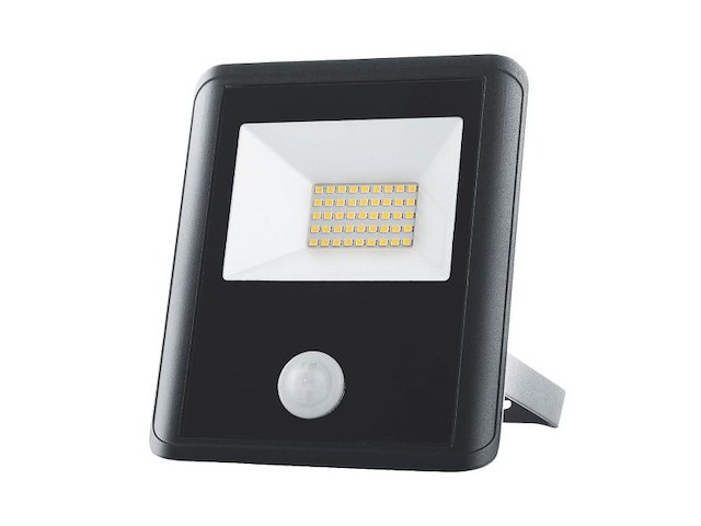 Reflektor LED SMD 30W crni sa fiksnim senzorom