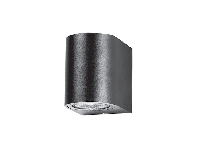 Lampa baštenska zidna krug 1xGU10 siva