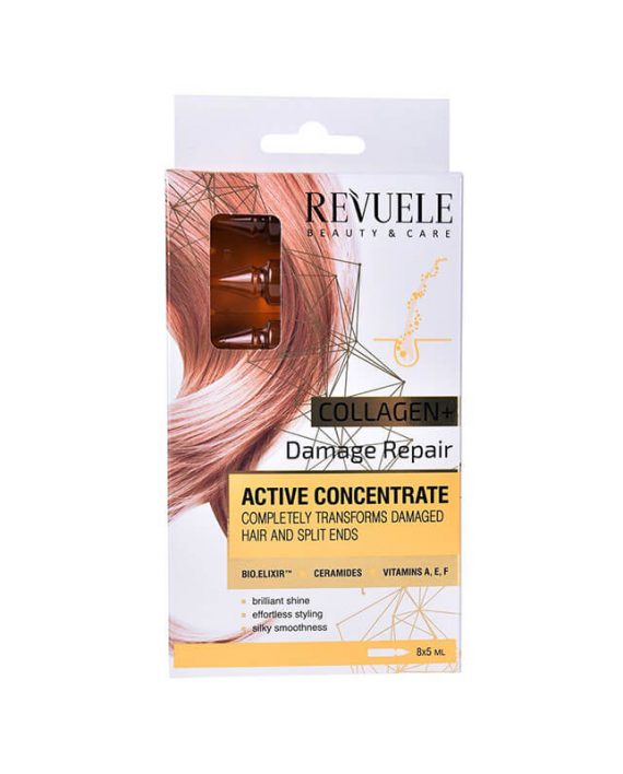 Ampule za oštećenu kosu REVUELE Collagen 8x5ml