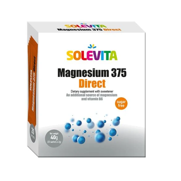 Solevita Magnesium 375 direct bez šećera, 20 kesica