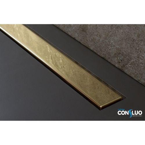 Peštan tuš kanalica 550mm FRAMELESS GOLD