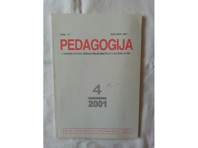 Pedagogija - 4. 2001.