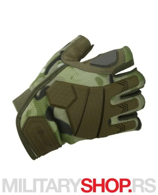Taktičke rukavice bez prstiju zelene KombatUK