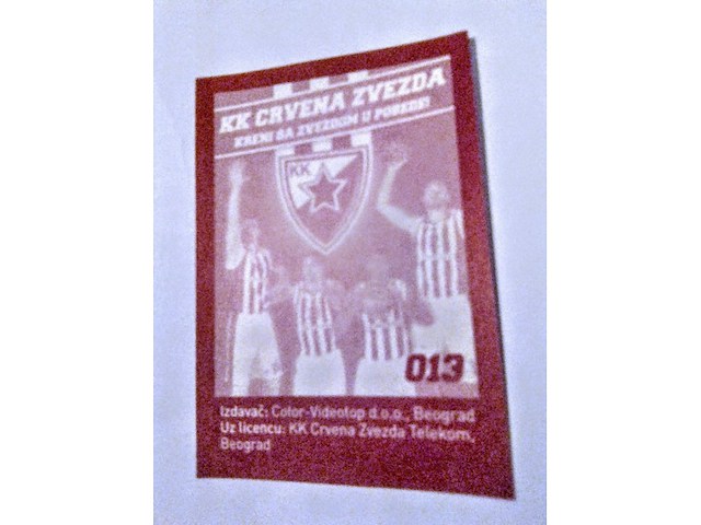 KK CRVENA ZVEZDA-Sličice na komad