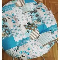 Jastuci za bambus ratan garnituru Bahama BLUE PATCHWORK