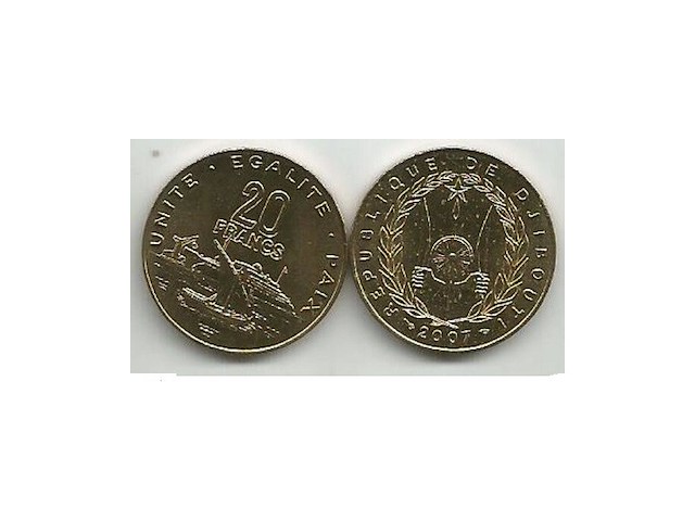 Djibouti 20 francs 2007. UNC