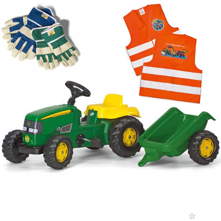 Traktor Rolly kid John Deere i prikolica 012190